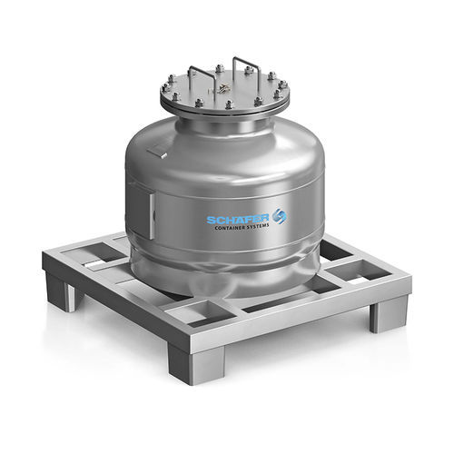 Contenitore IBC in acciaio inox - SCHÄFER Container Systems - cilindrico