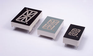 Display LED - Plus Opto - alfanumerico / a 16 segmenti / a una cifra