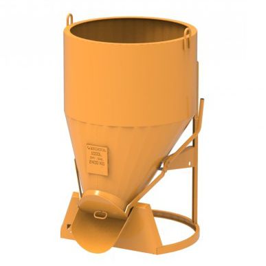 Benna per calcestruzzo conica - 142 - Secatol SAS - con fondo apribile