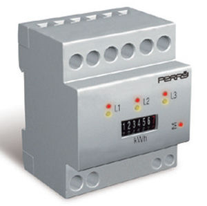 Contatore di energia elettrica trifase - PERRY ELECTRIC - su guida DIN