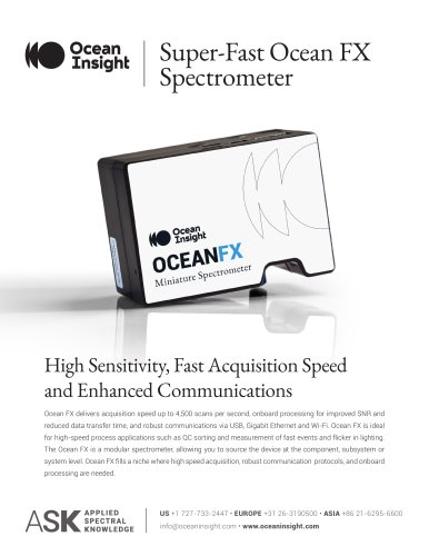 Tutti i cataloghi e le schede tecniche Ocean Insight