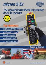 Radiocomando - micron 5 Ex - HBC-radiomatic - a pulsanti / a 10 ...