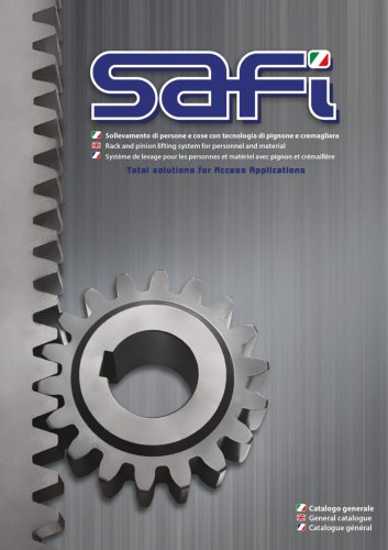 ascensore da cantiere 1000 kg - Safi Group srl - Catalogo PDF | Documentazione tecnica | Brochure