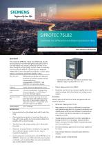 Relè di protezione differenziale - SIPROTEC 7SL series - Siemens Energy ...